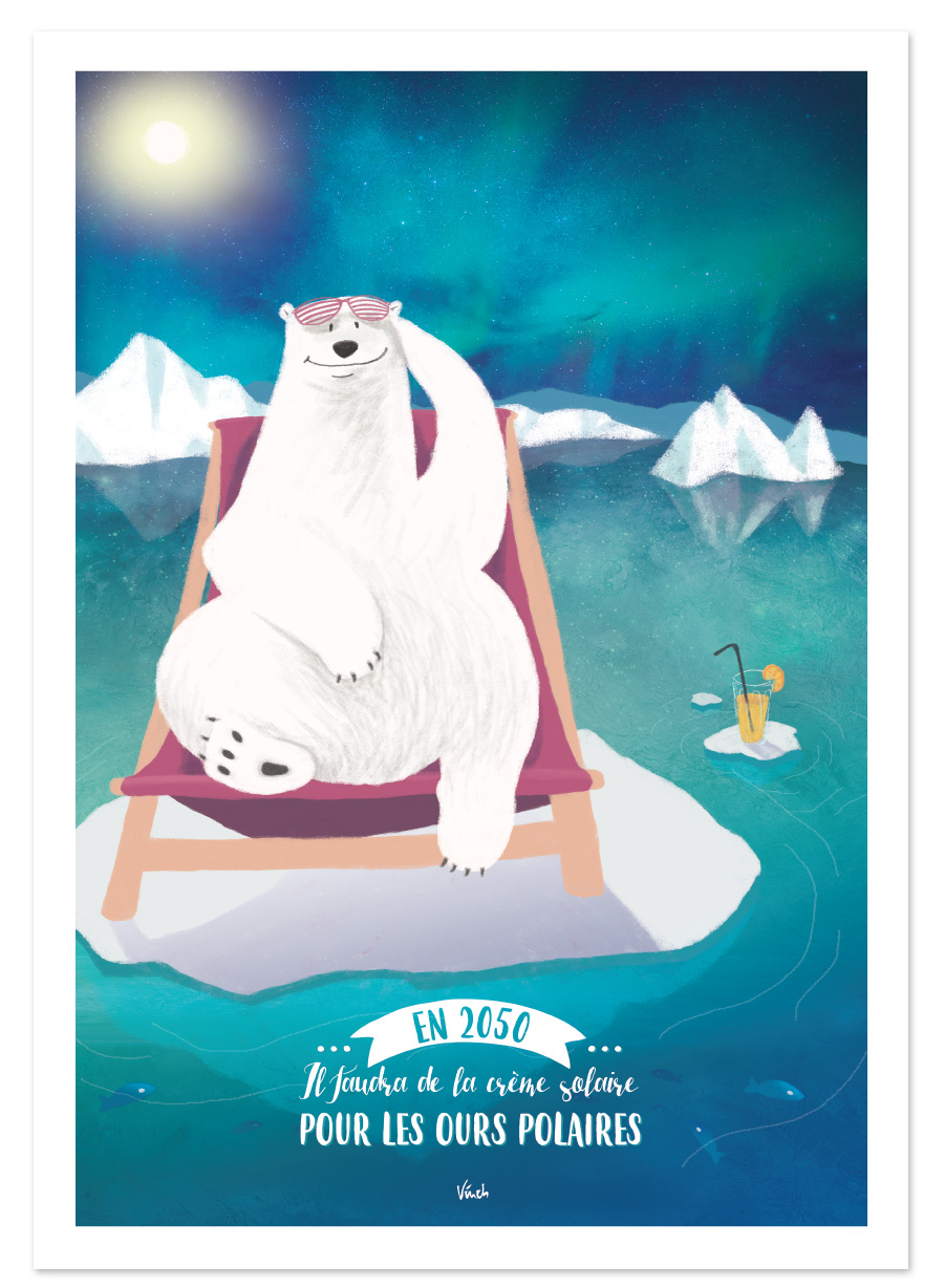 affiche-ours-polaire - Vinch Atelier